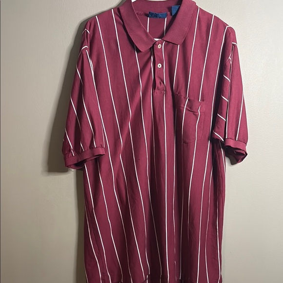 Towncraft | Shirts | Vintage Towncraft Mens Striped Polo Shirt Red Xl ...